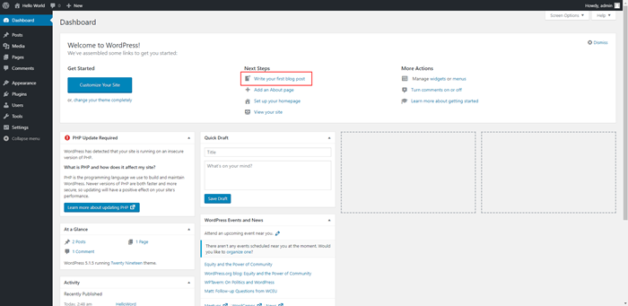 阿里云服务器ECS+CentOS,部署LAMP环境快速搭建WordPress个人博客-CSDN博客