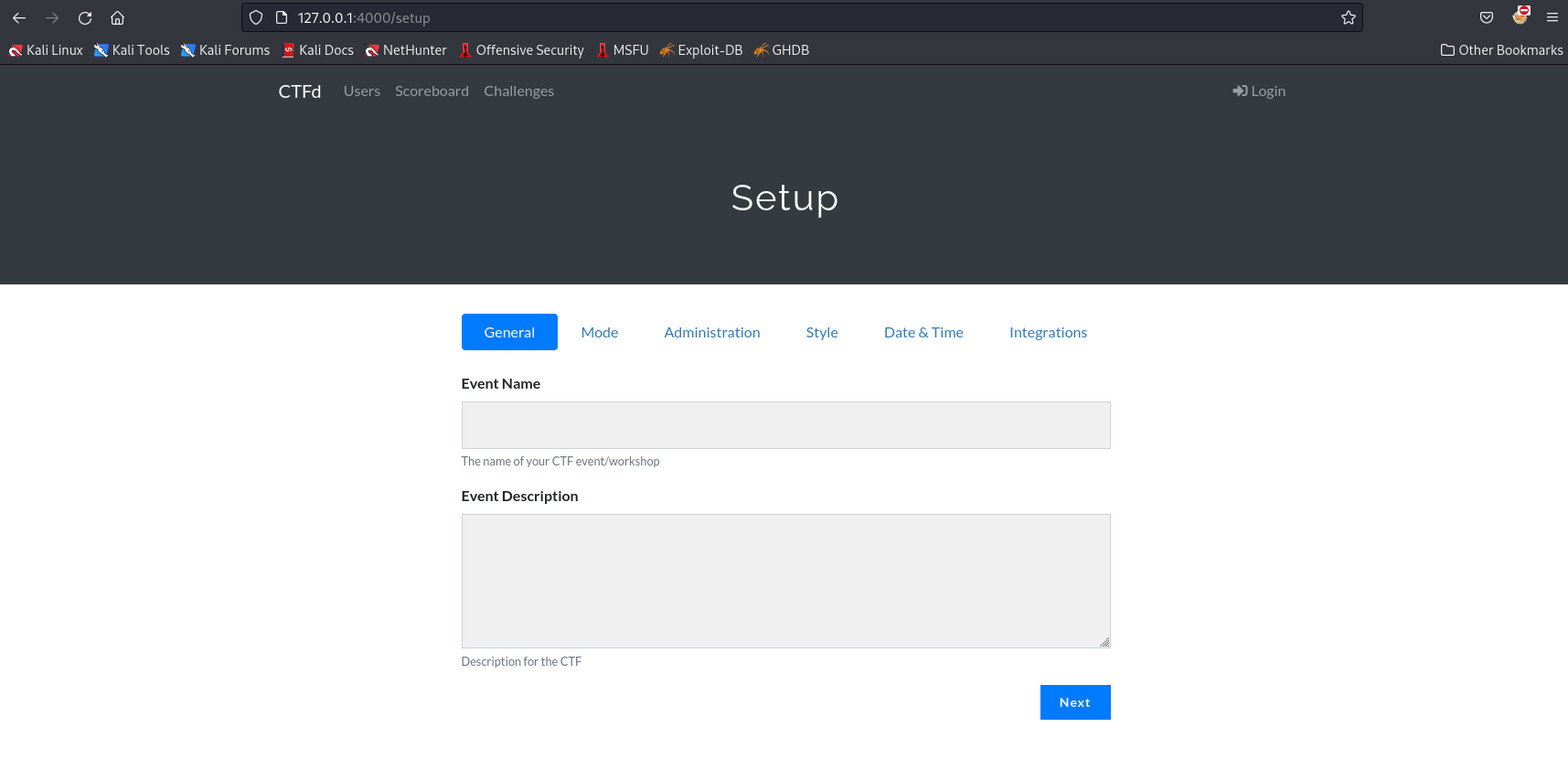 【靶场搭建】kali搭建CTFd静态靶场_ctfd kali-CSDN博客