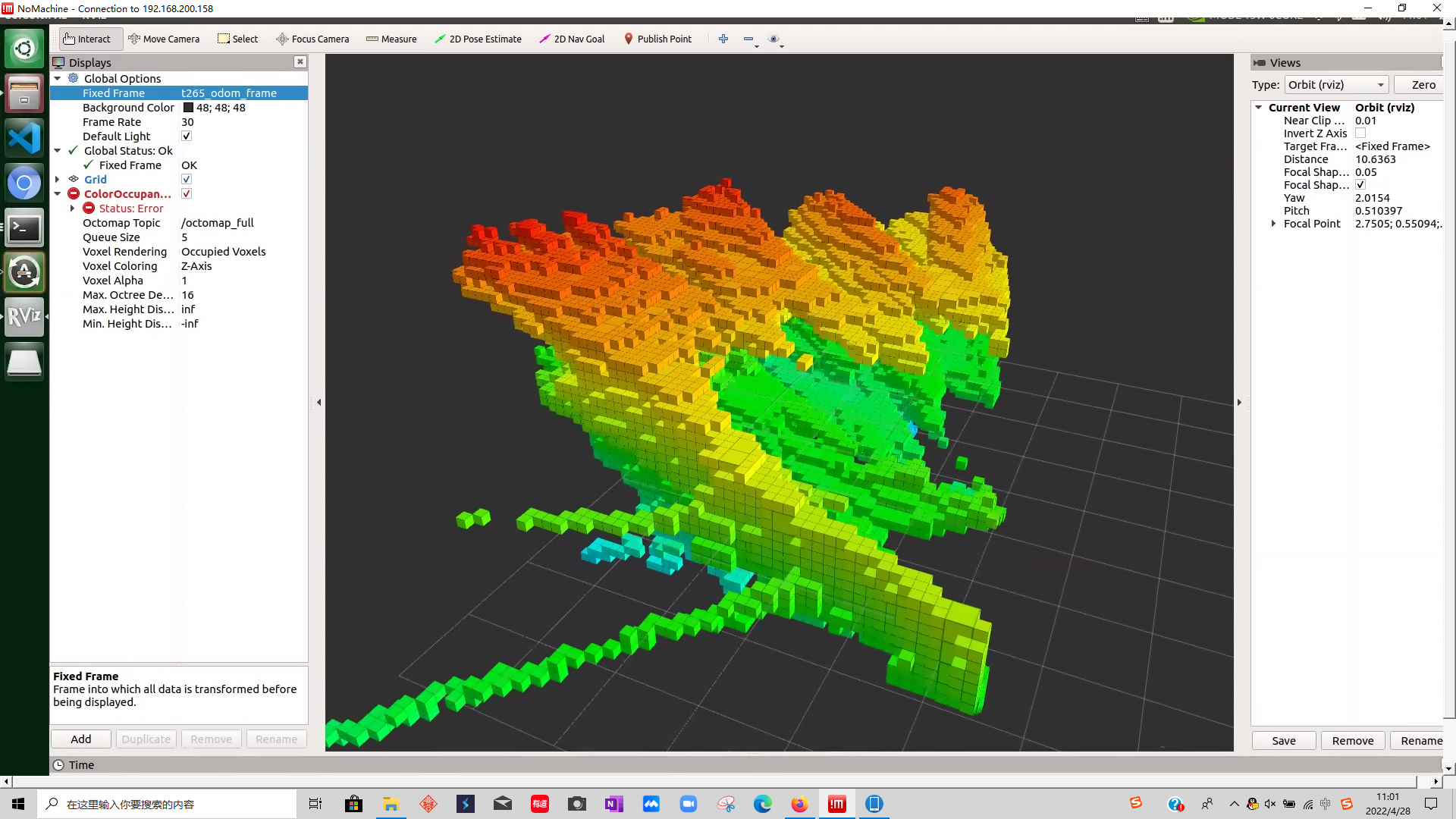 自己实现一下基于T265+D435i的octomap建图20220515_d435+t265在线构建三维局部栅格地图-CSDN博客
