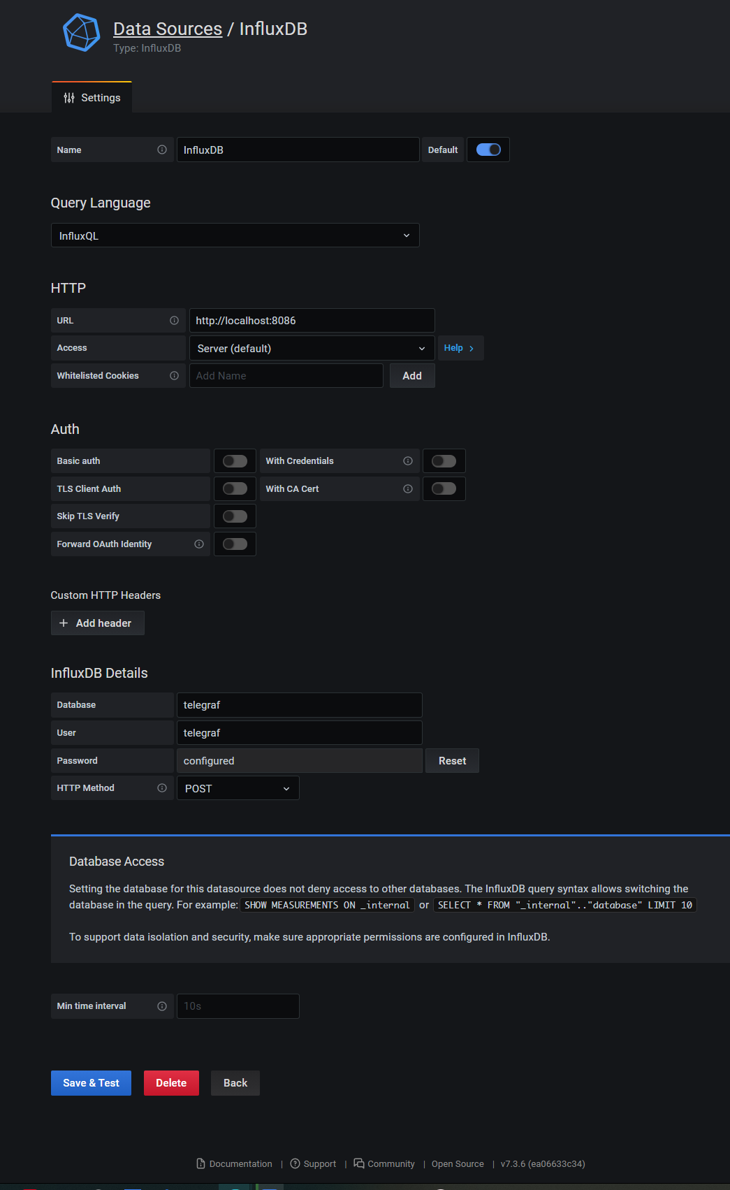 Windows系统下搭建Telegraf+InfluxDB+Grafana_windows telegraf-CSDN博客