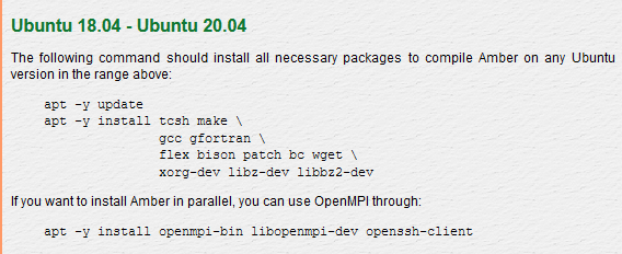 Ubuntu22.04安装AMBER22——串行cpu版+串行cuda版+并行版_amber安装包-CSDN博客