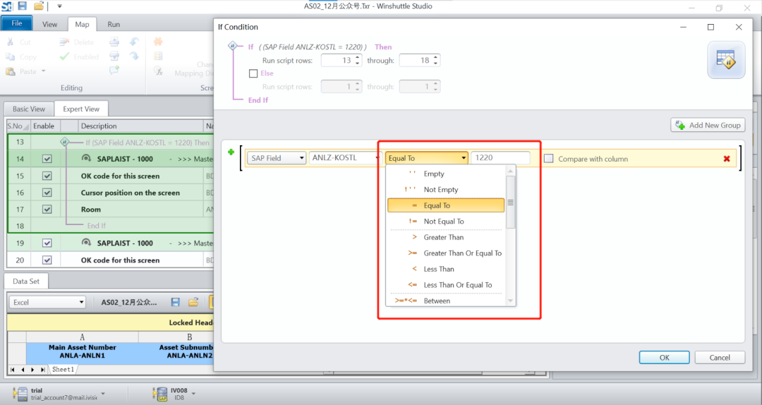 在Winshuttle Studio中添加IF条件时的常见方法-CSDN博客