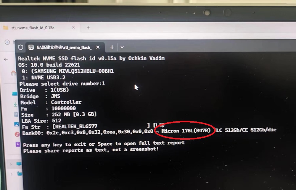 量产部落RTS5765DL/RTS5766DL量产工具开卡B47R闪存（TK1YL3IEAM4），假金士顿1T扩容固态恢复，RTS5765量产 ...