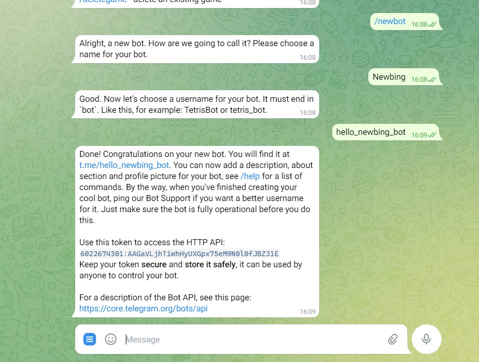 Telegram获取机器人令牌和聊天ID_机器人登录令牌-CSDN博客