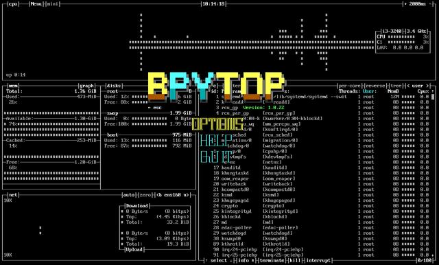 aida64监控主题包_Linux中一个高效的资源监控器 – Bpytop_段正淳你竟然的博客-CSDN博客