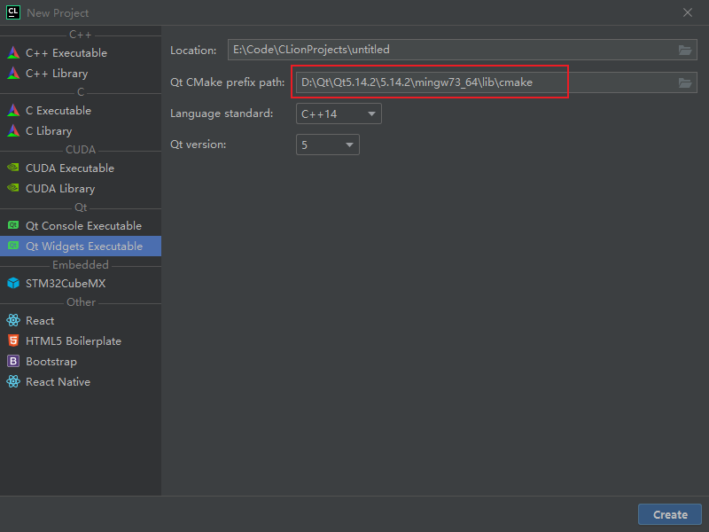 CLion 创建Qt工程_failed: untitled.exe-CSDN博客