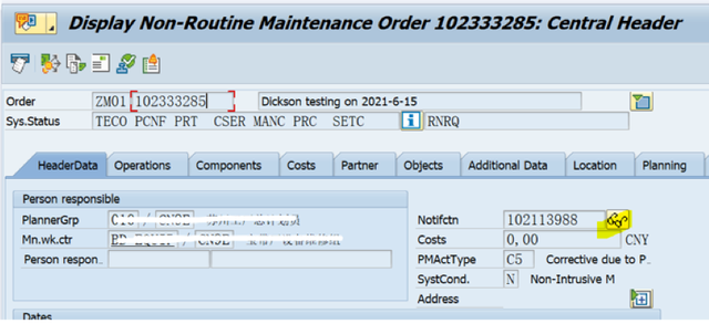 SAP PM 初级系列15 - IW33事务代码界面里查看维修工单对应的维修通知单的几个方法_sap任务清单里的维修手册-CSDN博客