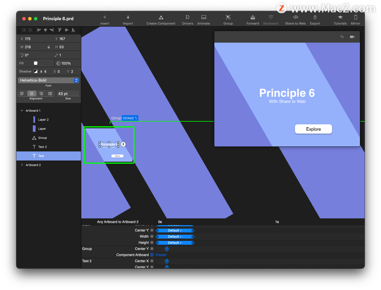 Mac版动画交互设计工具 Principle 6_动画问答交互principle-CSDN博客