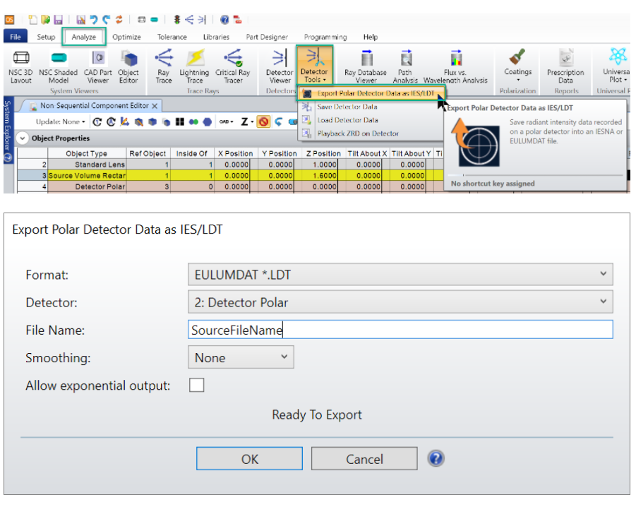 ZEMAX | 如何使用极探测器和 IESNA / EULUMDAT 光源数据_zemax平滑度-CSDN博客