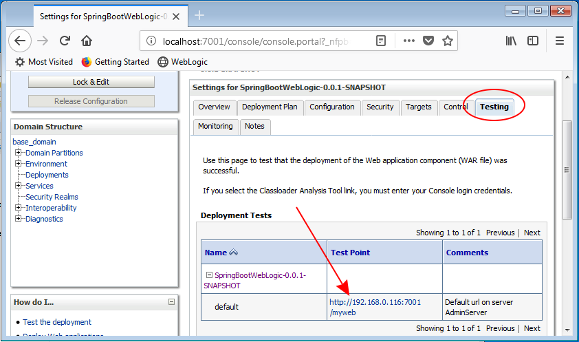 在 Oracle WebLogic Server 上部署 Spring Boot 应用程序_springboot 部署weblogic-CSDN博客