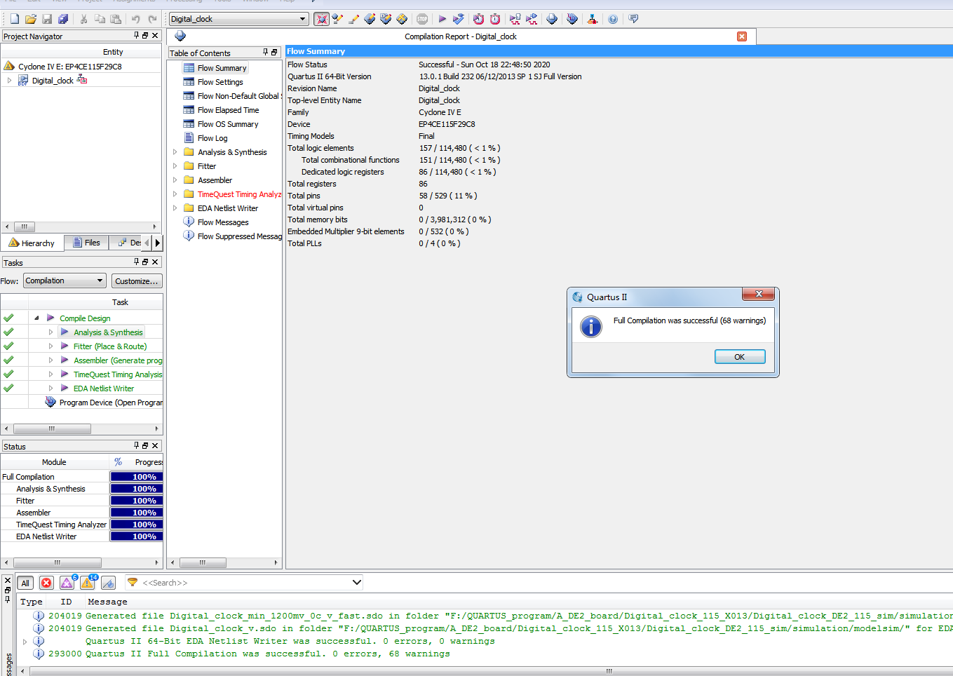 数字钟设计Verilog代码Quartus DE2-115开发板_数字钟的verilog hdl实现代码-CSDN博客