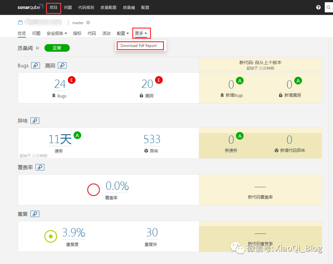Sonarqube分析代码并导出PDF分析报告_sonarqube导出报告-CSDN博客
