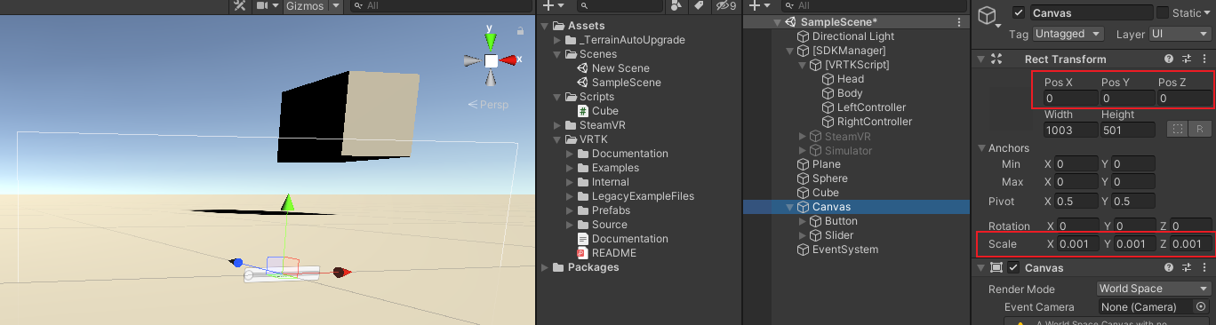 Unity虚拟现实插件VRTK3.3使用教程五:界面交互_unity vrtk ui交互-CSDN博客