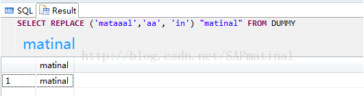 Sap Hana Sql Replace替换字符串 Csdn博客