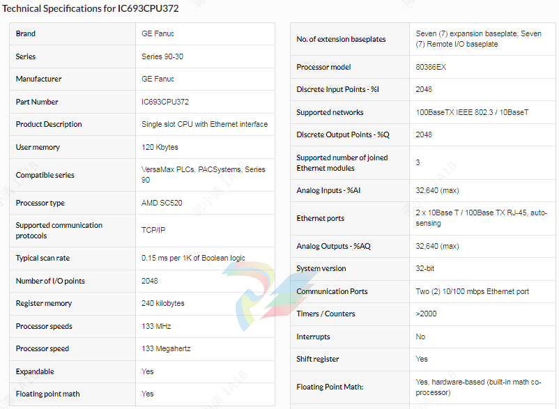 GE通用电气 IC693CPU372 单插槽模块化CPU-CSDN博客