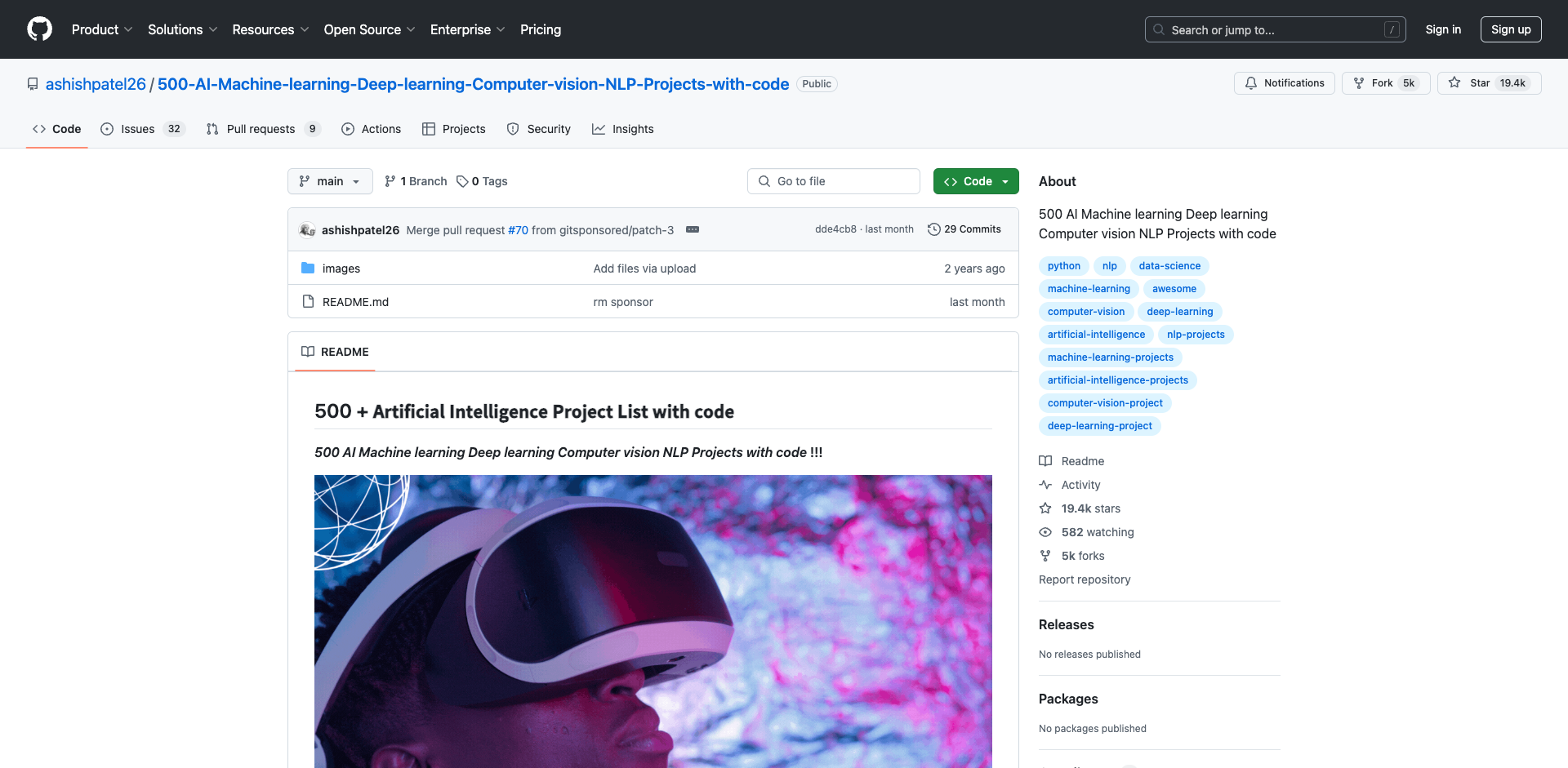 500个人工智能、机器学习、深度学习、计算机视觉和自然语言处理项目代码集锦_500-ai github-CSDN博客