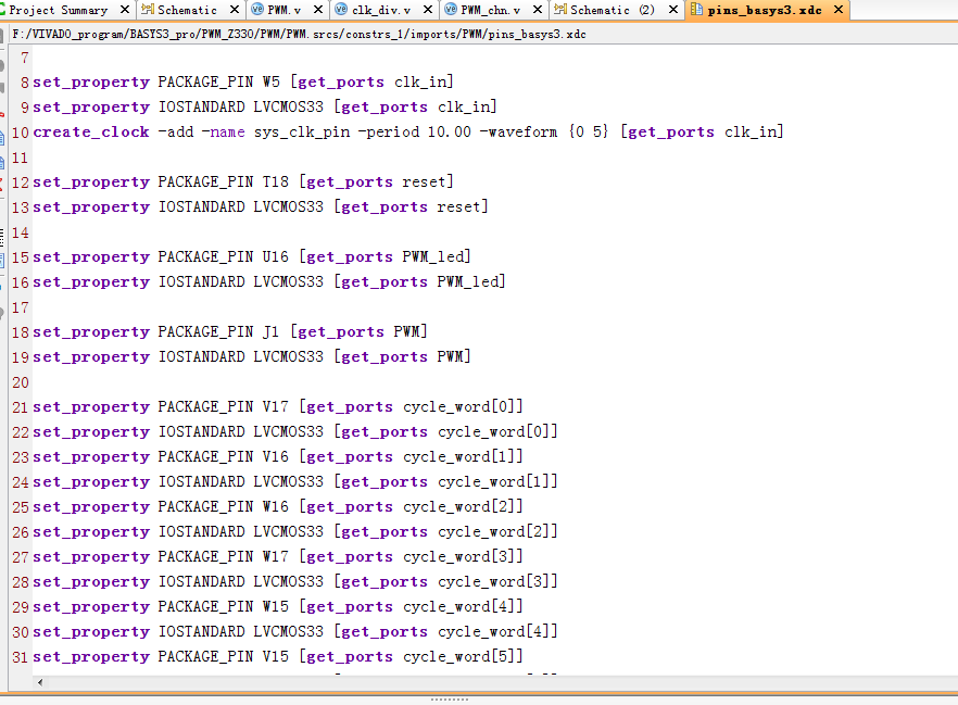 PWM宽调制电路设计verilog代码basys3开发板-CSDN博客
