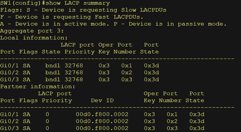 RG交换机配置LACP_思科利用lacp配置交换机-CSDN博客