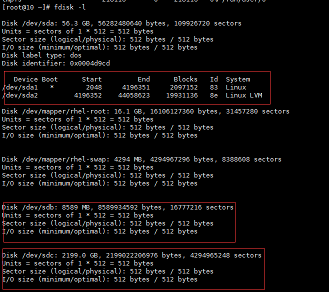 Linux 挂载ext4分区 Redhat7 下挂载硬盘和分区(xfs,ext4)虚拟机里面测试的! Csdn博客