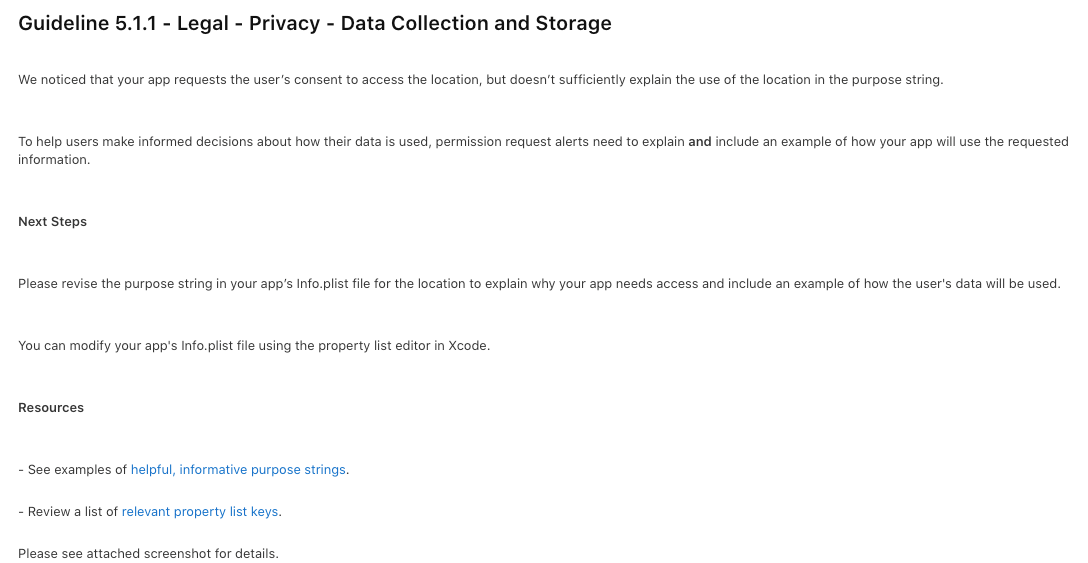 【记一次App Store审核被拒各种理由】_guideline 5.1.1(v) - data collection and storage-CSDN博客