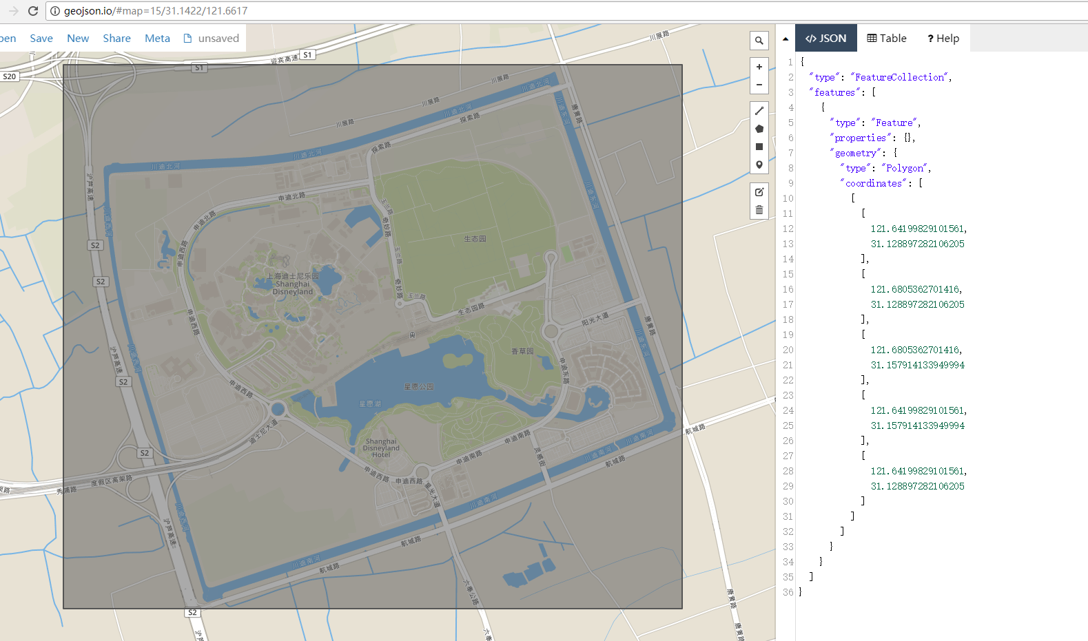 GeoJSON JS判断某一点是否在某一区域范围之内_js 判断 经纬度在范围内-CSDN博客