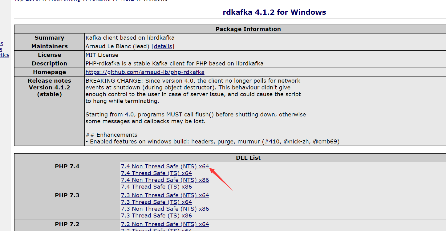 Php Windows环境下php增加rdkafka扩展 解决需要ext Rdkafka问题 Csdn博客