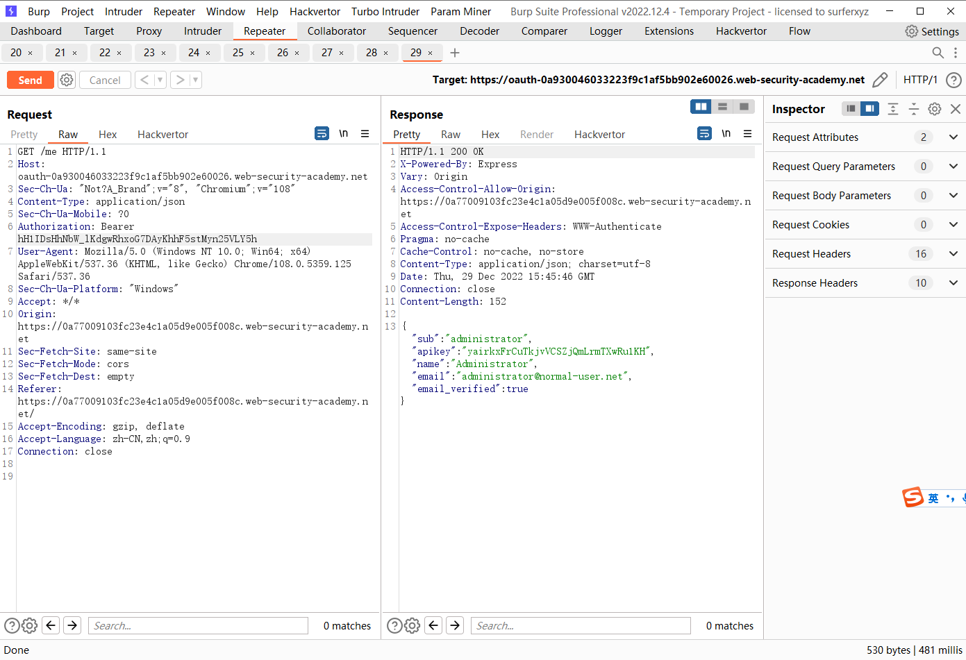 burpsuit 靶场(OAuth authentication categories)_burp oauth-CSDN博客