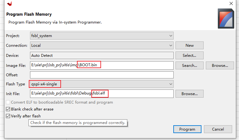 zynq 烧写W25Q256FV Flash步骤_fsbl读取w25q256-CSDN博客