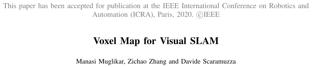 论文简述 | Voxel Map for Visual SLAM-CSDN博客