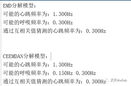 【心电检测】基于 EMD、CEEMDAN 算法实现呼吸心跳信号检测实例（去除呼吸旁瓣干扰，测量心跳频率）附matlab代码_错误使用 emd ...