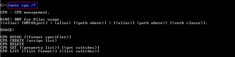wmic cpu_如何在Windows中使用Wmic命令获取CPU信息？-CSDN博客