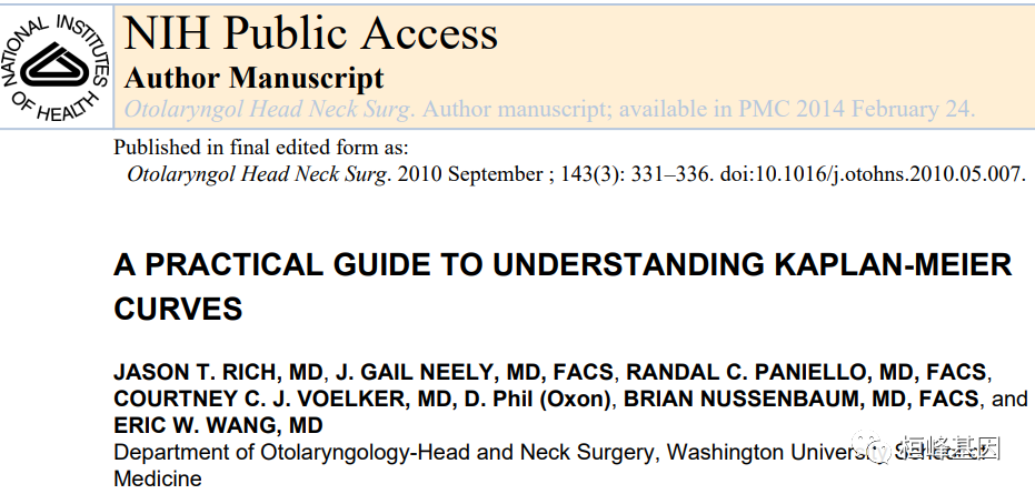 Topic 2. 生存分析之 Kaplan-Meier_kaplan-meier分析生存曲线-CSDN博客