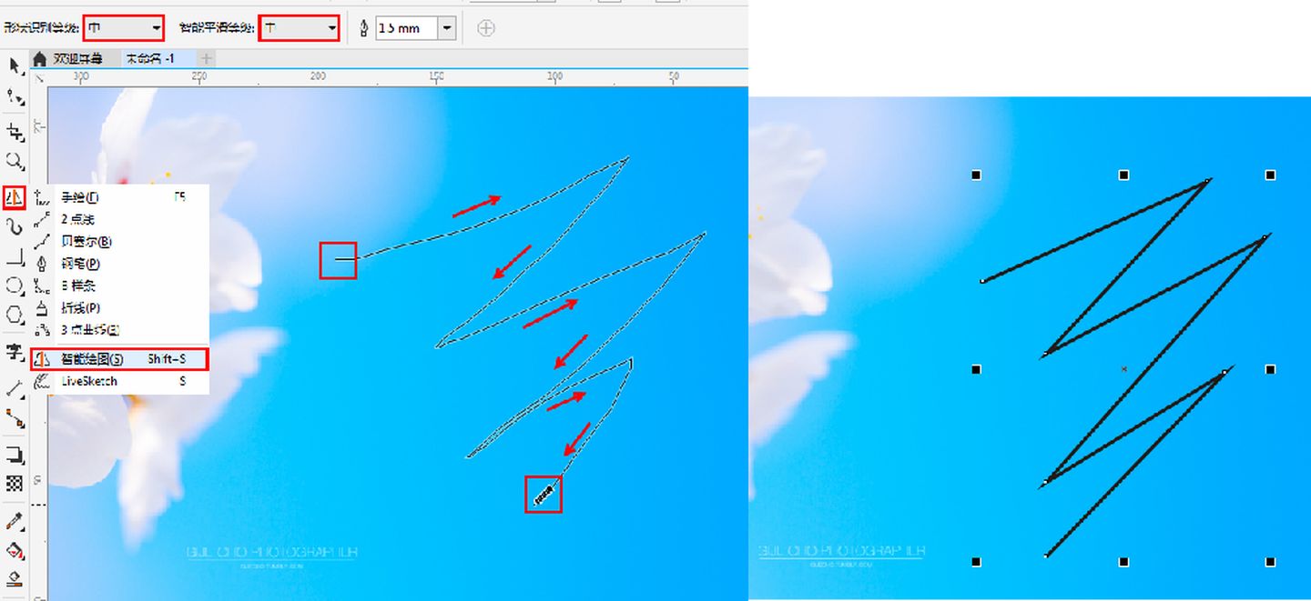 绘制平滑曲线_CorelDRAW：CDR绘制复杂图形（下）-CSDN博客