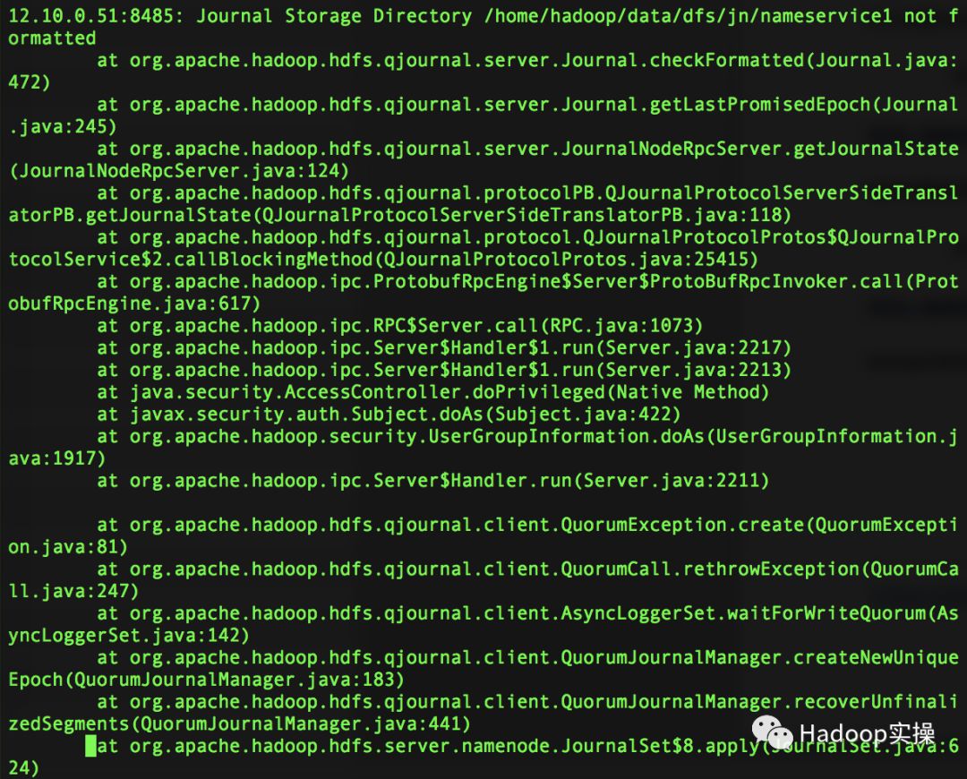 JournalNode的edits目录没有格式化异常分析_dfs.journalnode.edits.dir 多个目录逗号不生效-CSDN博客