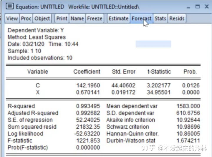 ols残差_Eviews基础操作及OLS回归-CSDN博客