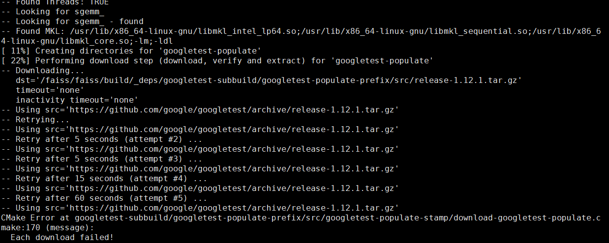 基于Linux平台的faiss框架cpu版本c++环境搭建_faiss 版本-CSDN博客