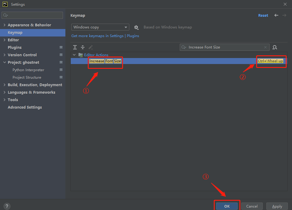 pycharm中通过“ctrl+滚轮”进行放大和缩小_pycharm如何用鼠标放大界面-CSDN博客