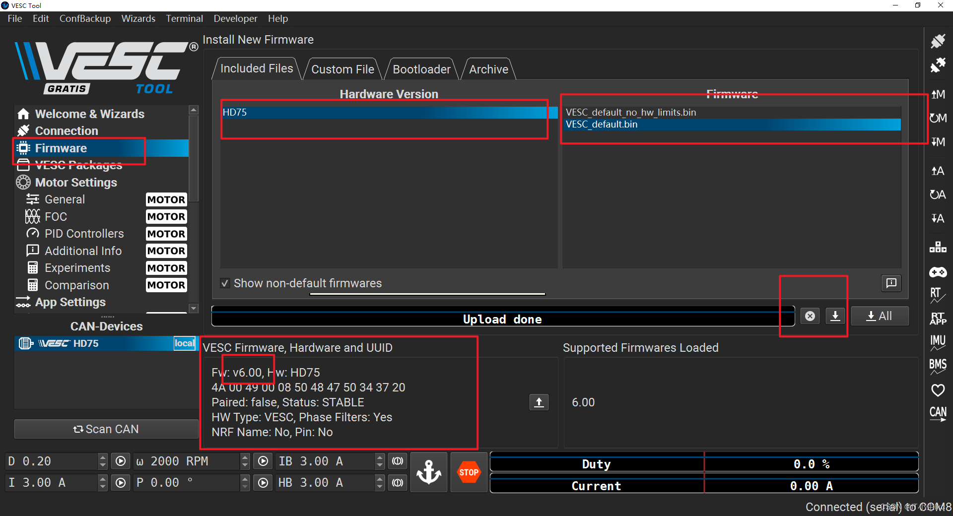 vesc更新程序_vesc固件太旧-CSDN博客
