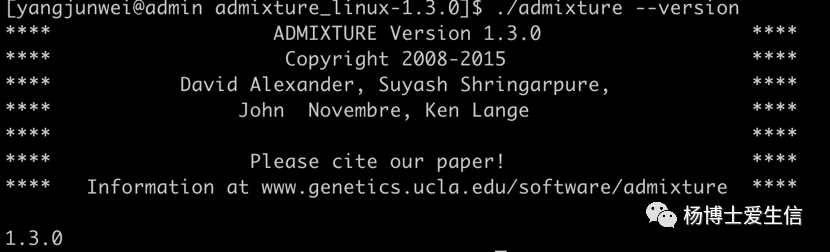 admixture软件_使用ADMIXTURE进行群体结构分析-CSDN博客
