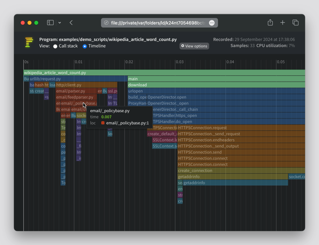 Pyinstrument：一款强大的 Python 代码性能分析工具，助你找到代码中耗时最多的部分-CSDN博客