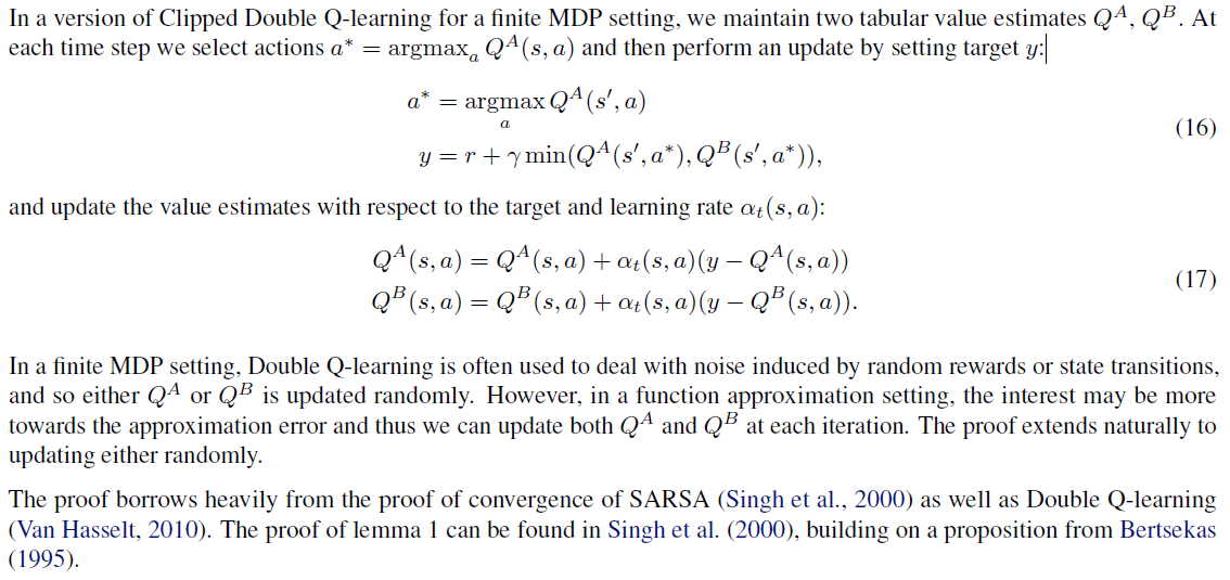 Addressing Function Approximation Error In Actor Critic Methods Csdn博客