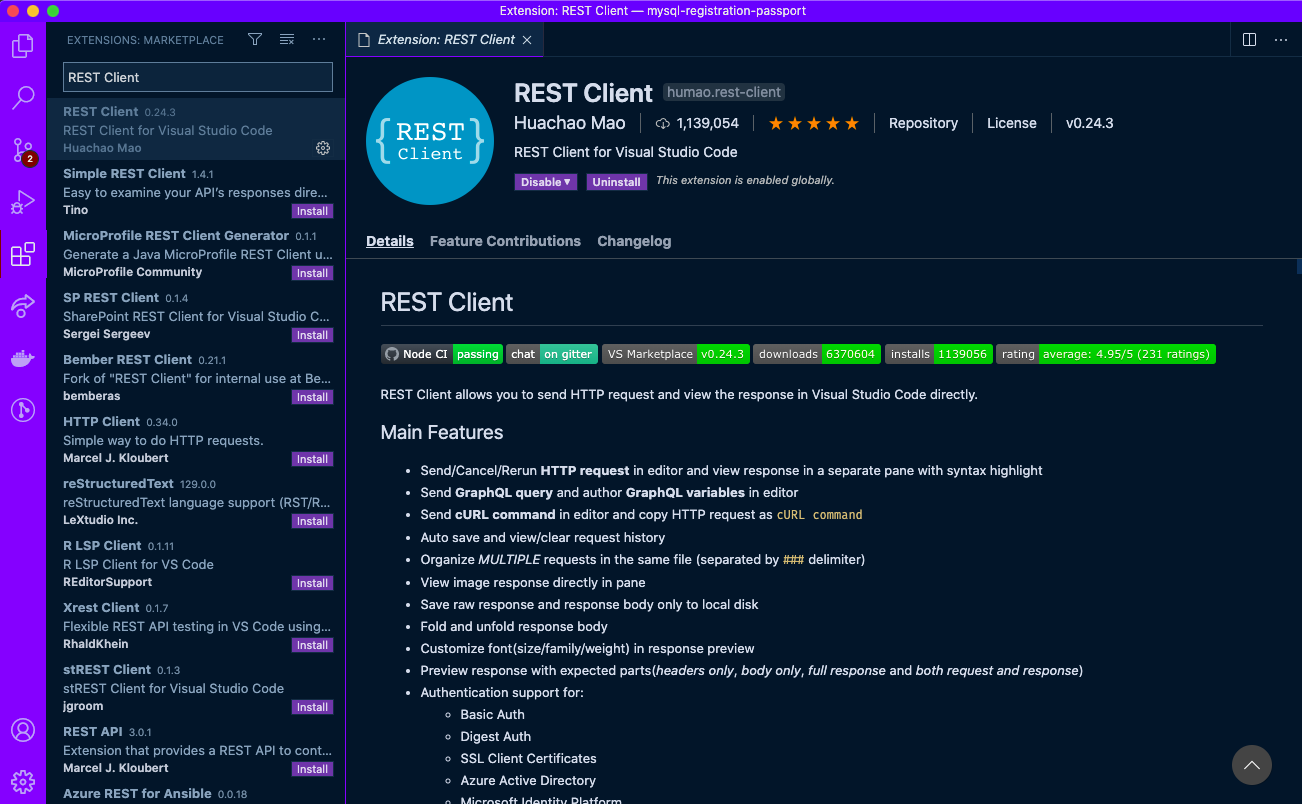 使用vs Code的rest Client插件进行api调用 Rest Client Vsix Csdn博客