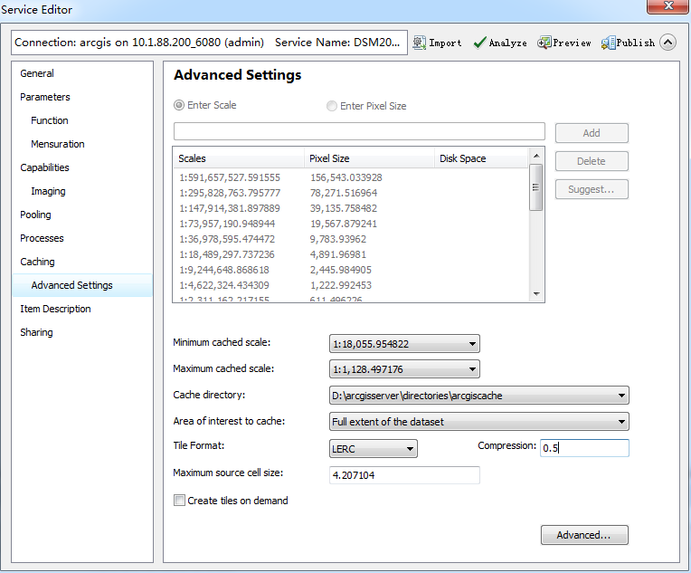 ArcGIS Desktop发布地形高程服务（DEM/DSM）_arcgis dem dsm dom-CSDN博客