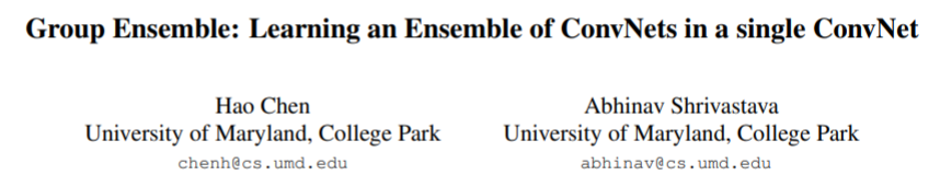 利用Group Conv在单个CNN中实现集成学习-CSDN博客