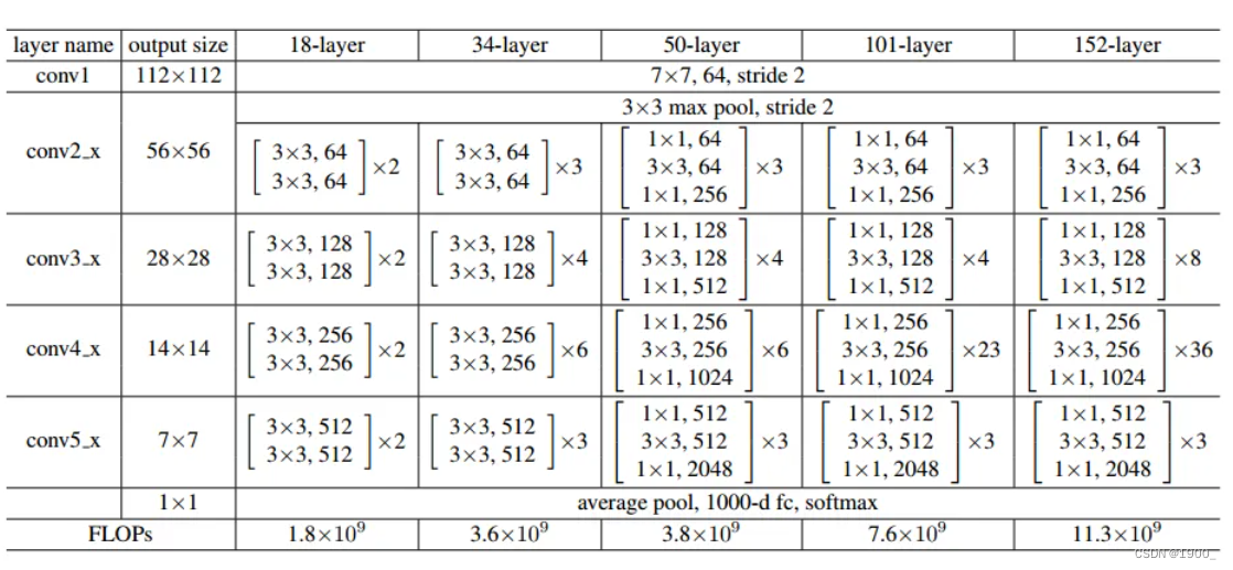 ResNet网络详细构建总结_resnet101网络结构图-CSDN博客