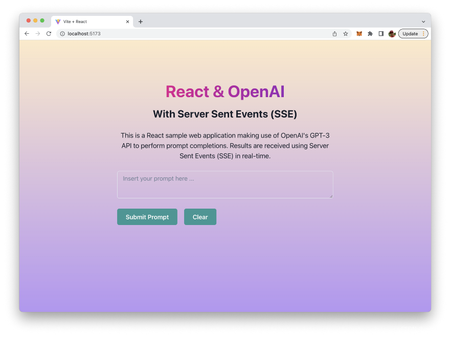 使用 React、OpenAI 和服务器发送事件 (SSE) 流式传输实时结果：分步指南_react sse-CSDN博客