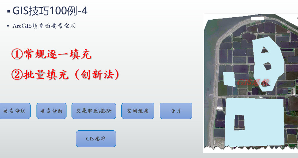 Gis100例—04 Arcgis填充面要素空洞arcgis自动填充孔洞 Csdn博客 
