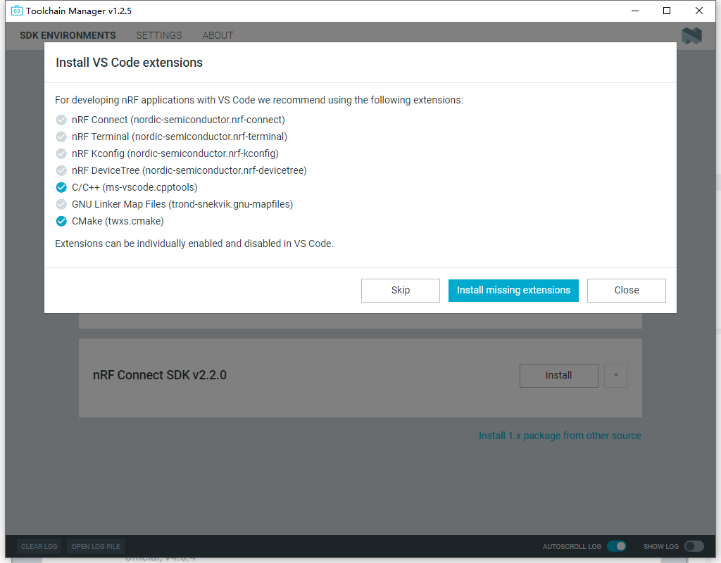 【蓝牙学习笔记】NRF 环境配置（基于 VSCode）_nrf command line tools-CSDN博客