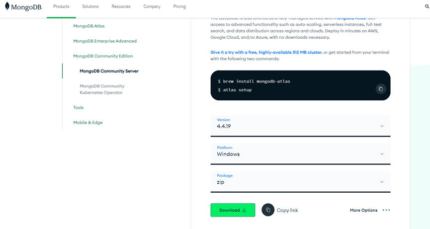Windows下Mongodb4.4.zip版安装教程_mongodb 4.4.3-CSDN博客